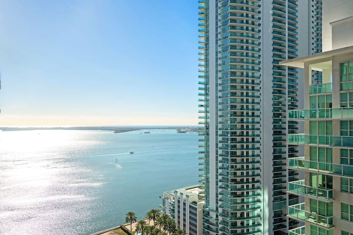 Brickell 2br/2ba Chic Residence Pool,gym,free Park - Miami