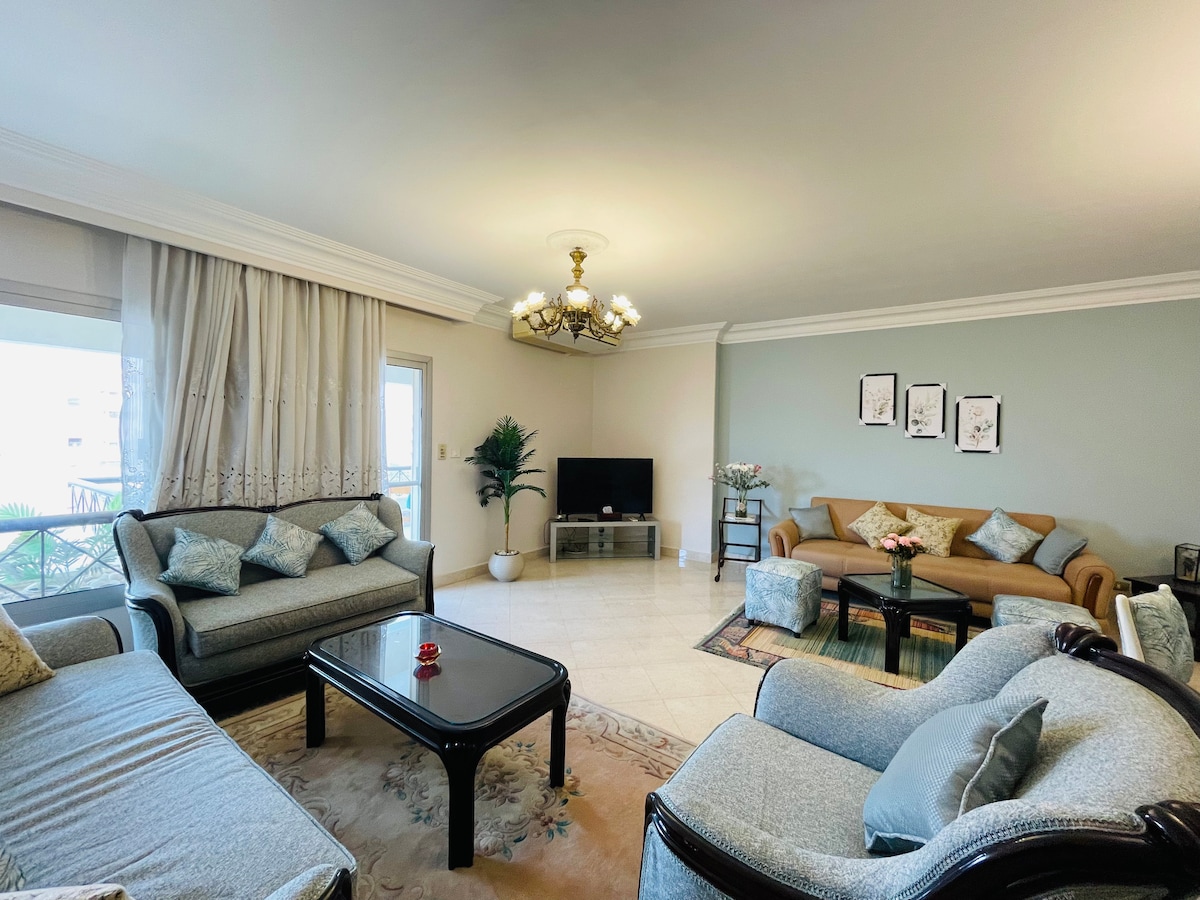 Nostalgic Charm | Stylish 3BR Apt in Rehab - Apartments for Rent in Second New Cairo, Cairo ...
