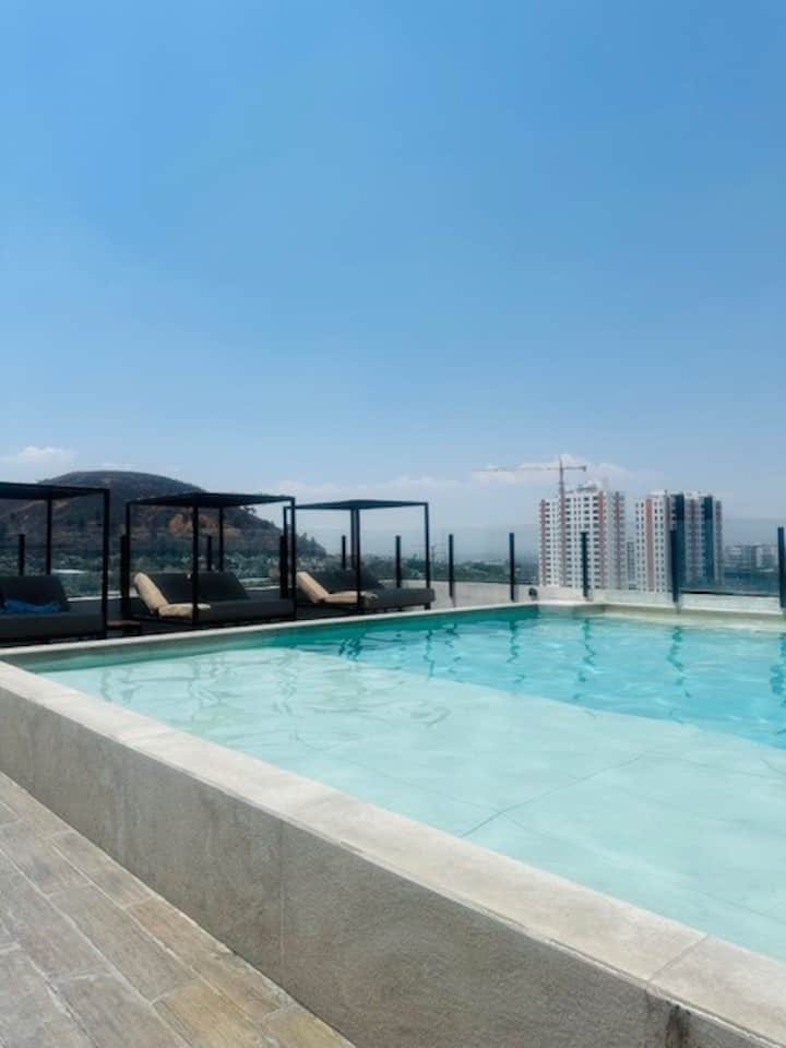 Vista Vibes | Modern Apt + Rooftop Pool In Gdl - Tlaquepaque