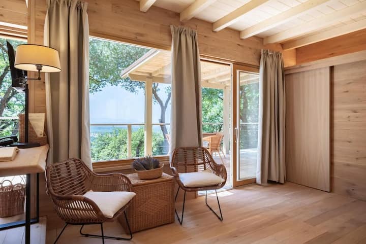 Charming Sea-view Wooden Cottage - Adults Only - Castagneto Carducci