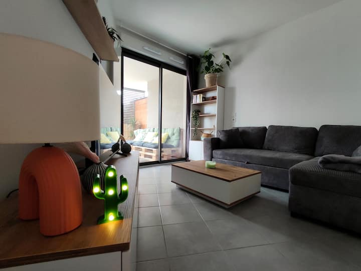 Appart Cosy Et Fonctionnel Avec Grande Terrasse - Montpellier