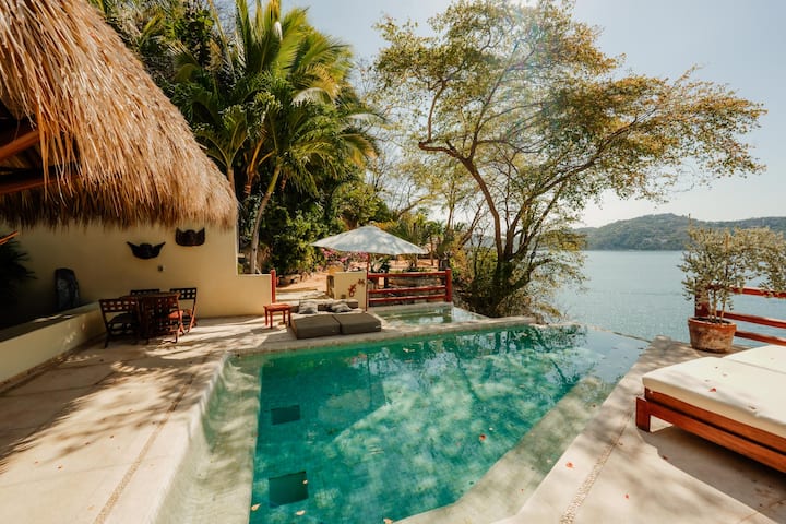 Villa Avec Plage Privée Et Chef - Zihuatanejo