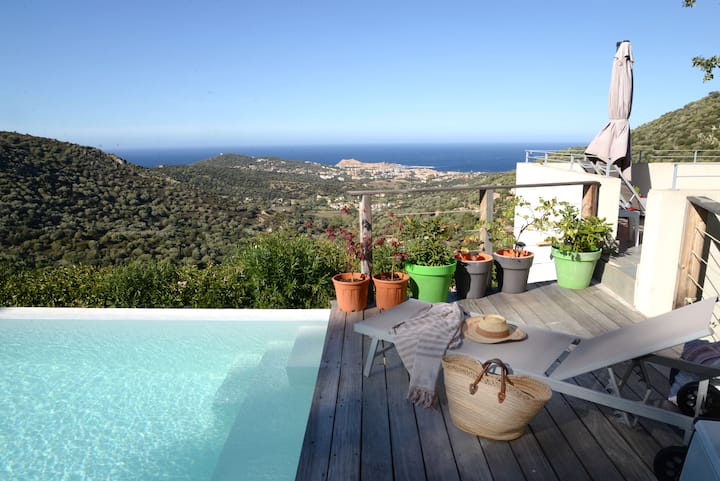 Villa 3 Chambres - Vue Panoramique - Belgodère