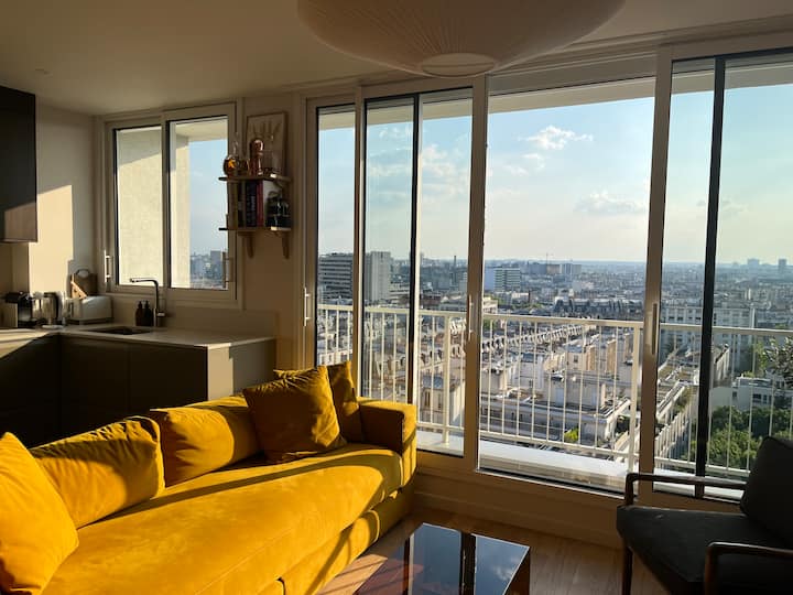 Appartement Sunset - Paris 11e - Vue Tour Eiffel - Paris