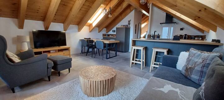 Cosy, Vue Panoramique & Accès Direct Aux Bains - Ovronnaz