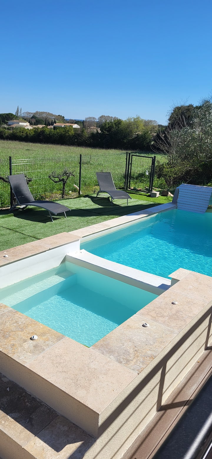 Villa Piscine Vue Dégagée - Uzès