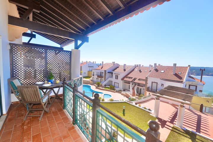 'Collasão' - Superbe Duplex Avec Vue Mer & Piscine - São Martinho do Porto