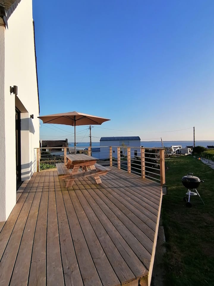 Maison Familiale Vue Mer, La Plage à Pied - Saint-Nic