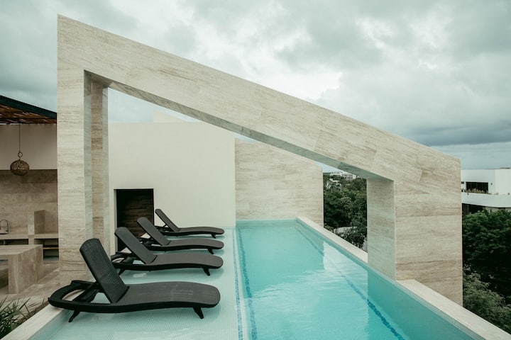 Hermoso 2br - Pool-gym-cine - Mexico