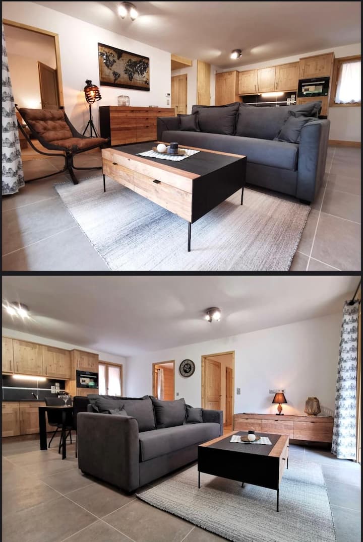 Joli Appartement 2chambres, Belle Vue, Les Houches - Les Houches