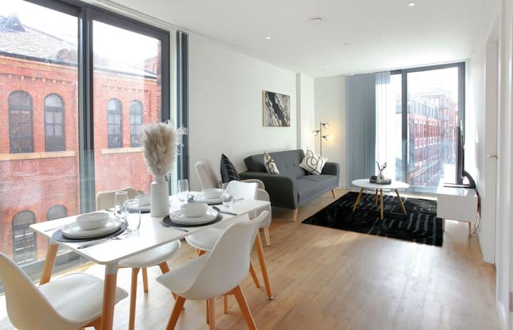 Mcr City Condo|terrace|gym|free Parking|manchester - Manchester