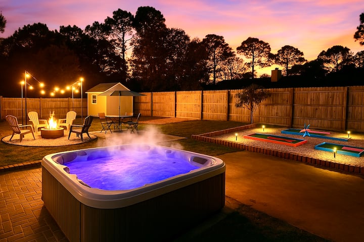 *Minigolf-hot Tub-firepit-games* - Wilmington, NC