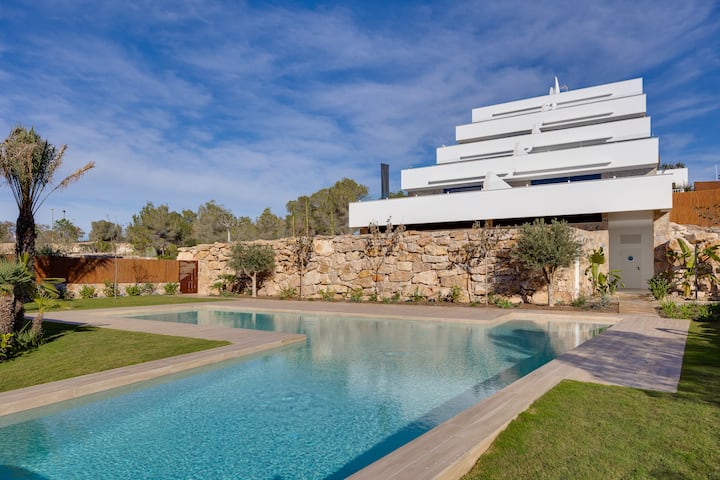 Penthouse With Jacuzzi, Rooftop & Golf Las Colinas - San Miguel de Salinas