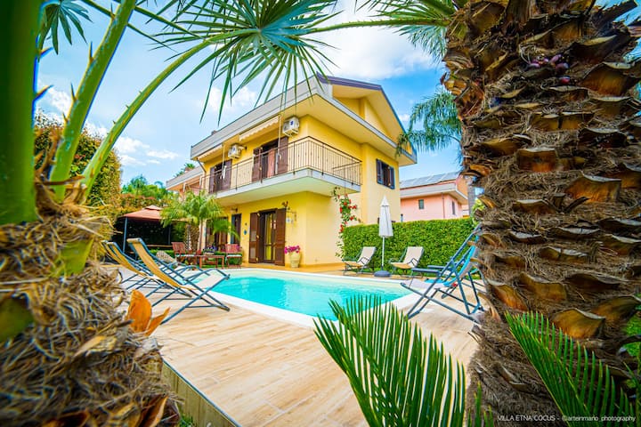 Villa Etna Cocus, Piscina Privata E Giardino - Milo