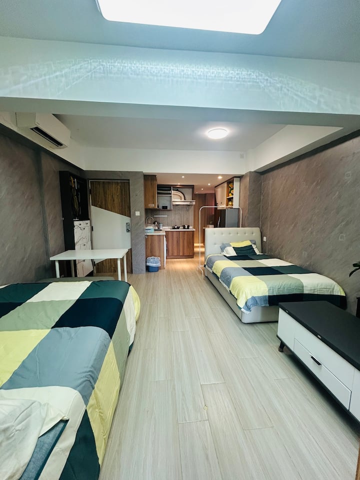 尖沙咀地鐵站1分鐘，九龍公園對面，維港5分鐘舒適2房一廳住8人 - 香港