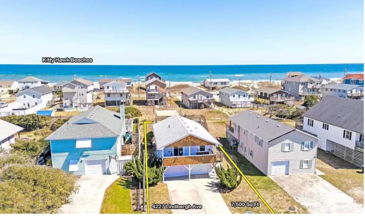 New~seas The Moment~ Steps2beach, Views, Pets! - Kitty Hawk, NC