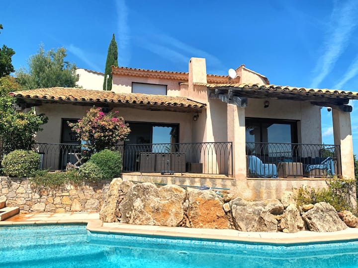 Villa Corte Réal Piscine Et Vue Mer - La Croix-Valmer