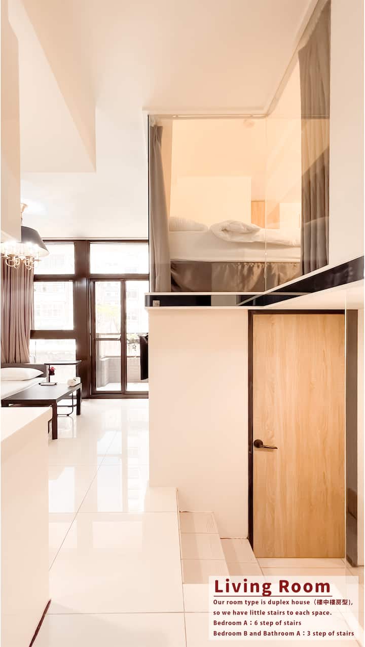 Starling Loft In Ximen – Balcony & Newelevator - 中和區