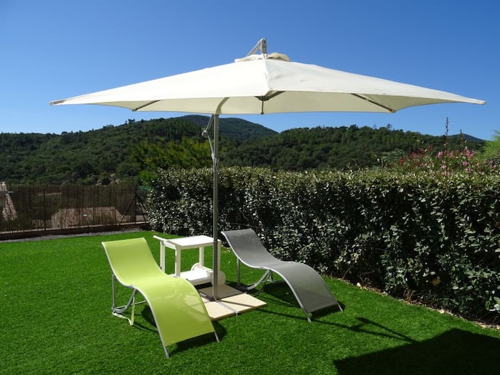 Villa Vue Sur Le Village -7 Pers-piscine-clim-wifi - Le Muy