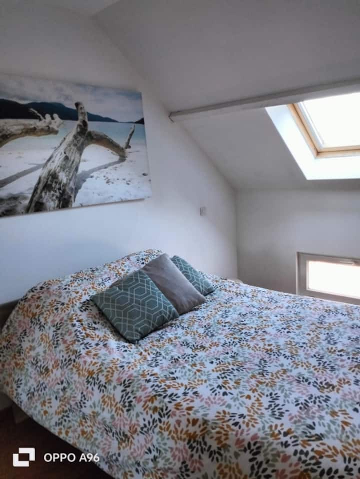 Chambre Albatros Et Sa Salle De Bain. - Criel-sur-Mer