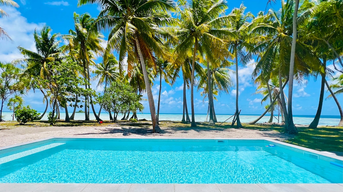 Villa en isla privada: Fara Iti Motu Fara - Casas de campo en renta en ...