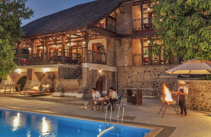 Vedika: 4br Riverfront Pool Villa, Vikramgad - Wada