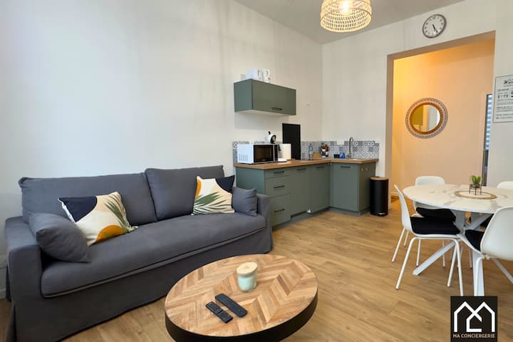 Appart 4pers Hyper Centre, Cour, Parking - ブーローニュ＝シュル＝メール