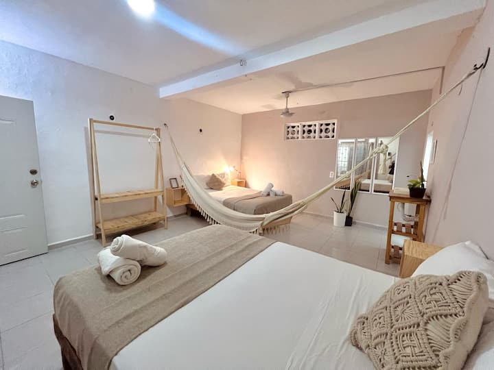 Encantador Espacio Con Dos Camas - Playa del Carmen