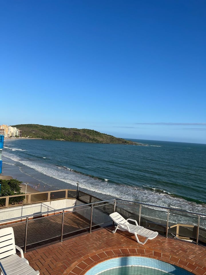 Ap Na Praia Do Morro 3q Prédio Em Frente à Praia - Guarapari
