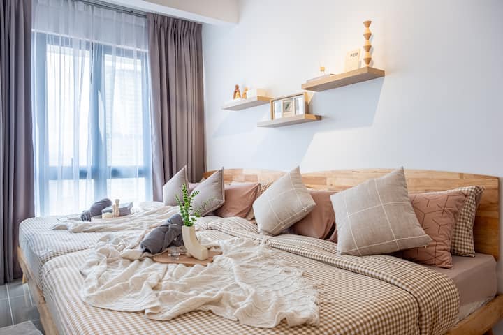 Pastel Hug Muji Room 4pax W Parking & Dryer Colony - Territoire fédéral de Kuala Lumpur