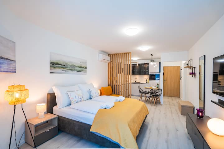 Myflat Wave Beach43 -Pool | Beachfront - Siófok