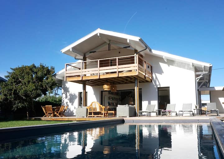 Villa Itsasoa 4* Piscine Chauffée 500m De La Plage - Capbreton