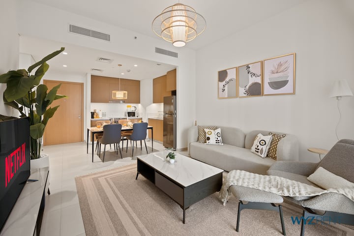 Earthy Elegant 1br | Surf 2 Creek Beach - Dubái