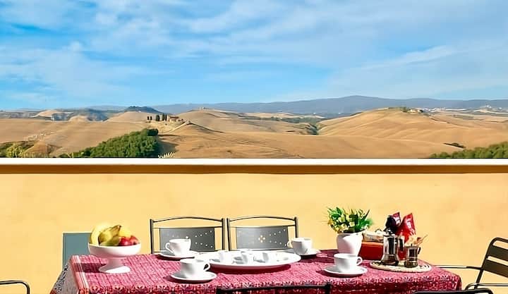 In Farmhouse -Terrace And Views - Rapolano Terme