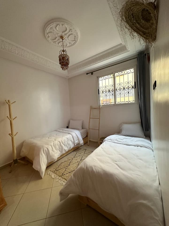Ajareef Chambre Twin Beds - Imsouane