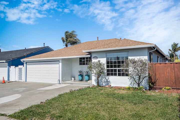 Bright 2br Unit Home F Family/travellers - San Leandro, CA