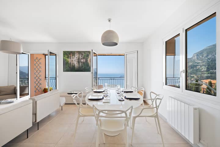Superbe Villa Avec Vue Mer à Roquebrune-cap-martin - 芒通
