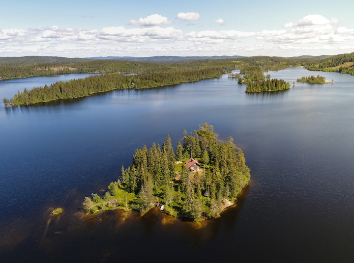 Privat øY - Koselig Hytte, Solenergi & Natur - Jevnaker