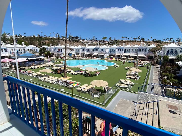 Sunny Poolview Bungalow In Maspalomas - Maspalomas
