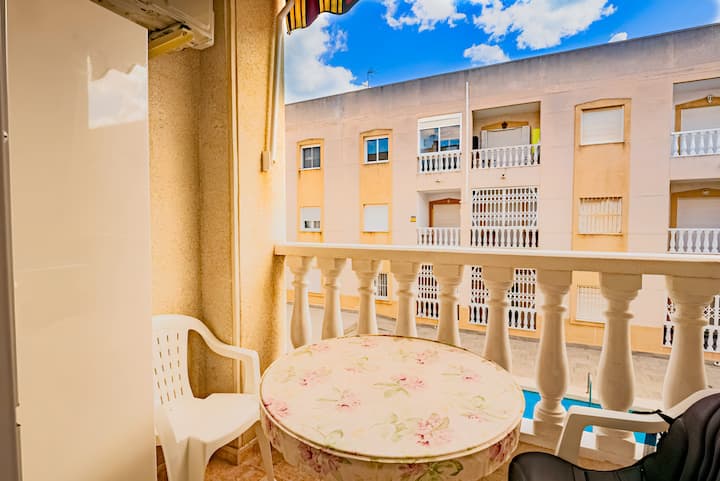 Pool View Delightful Apartment | 900 M Beach - Torrevieja