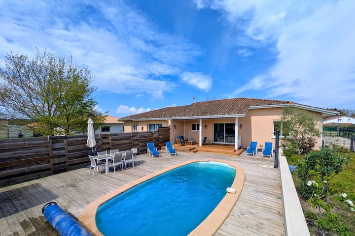 Villa Avec Piscine Proche Plage - Aureilhan