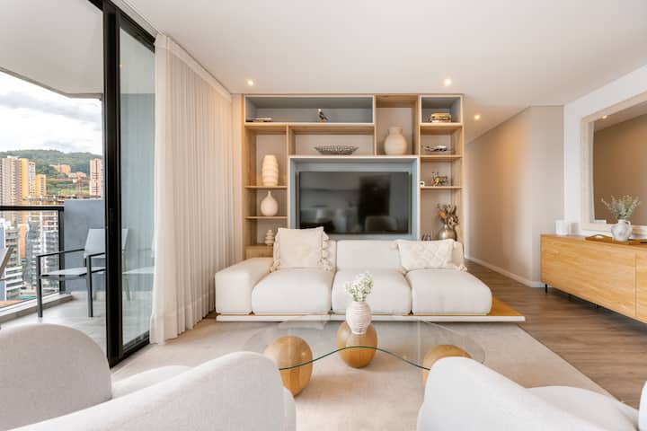 Tranquil Getaway Apt W/pool, Ac's, Jacuzzi, Desk - Colombia