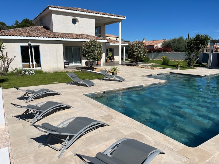 Villa Archi, Piscine Bali Poolhouse, Jardin 2000m2 - Pézenas