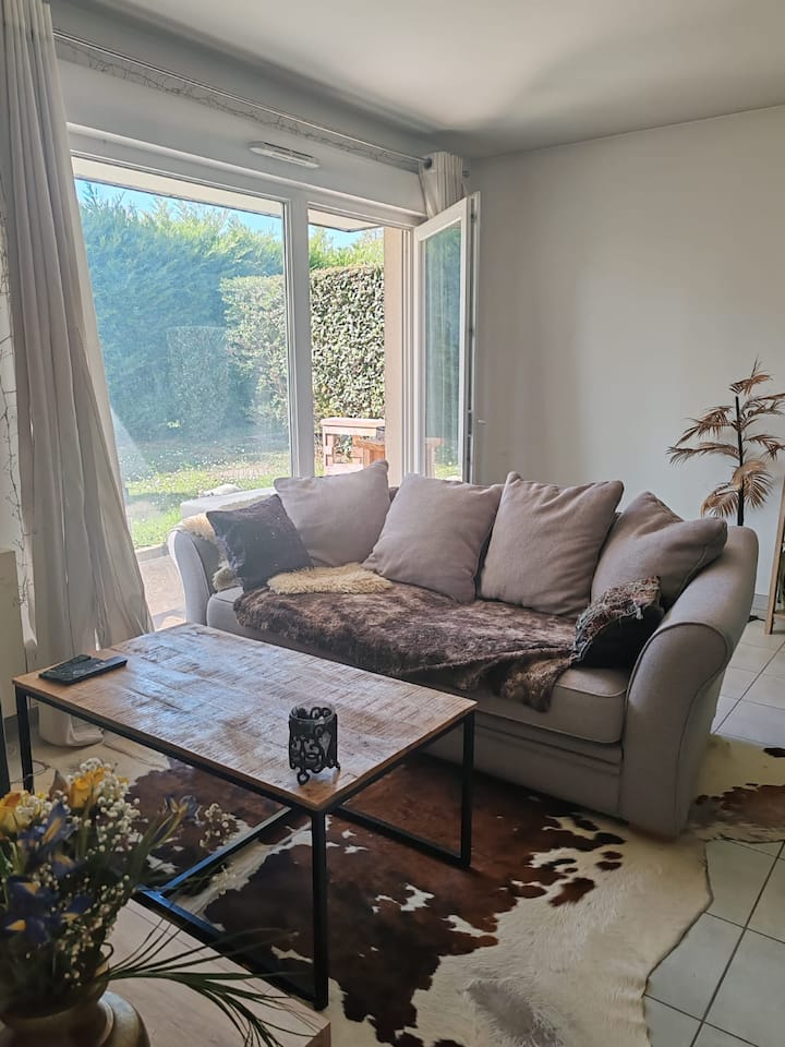 T2 Cosy Avec Jardin - Nyon