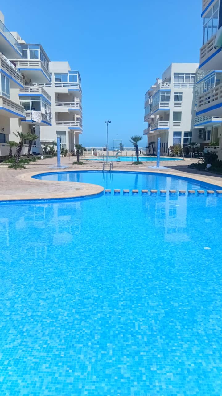 Grand Appartement à Marina Beach - Mohammédia