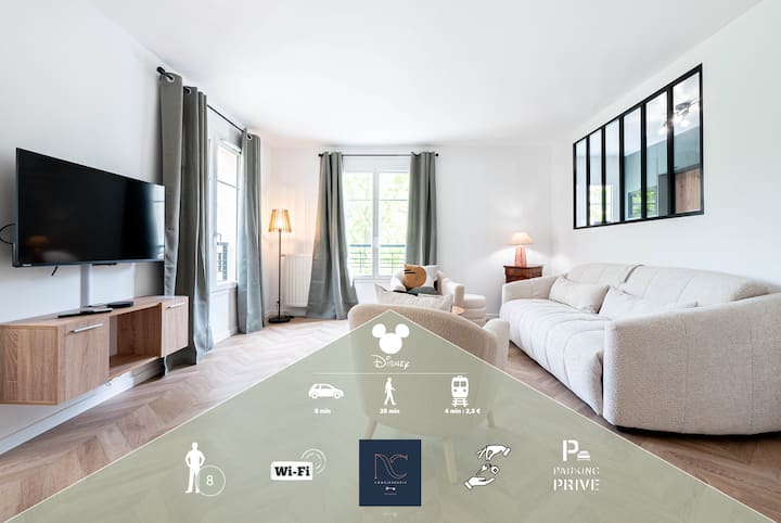 *Disneyland- Cosy* 8 Pers, Parking, Wifi - Disneyland Paris