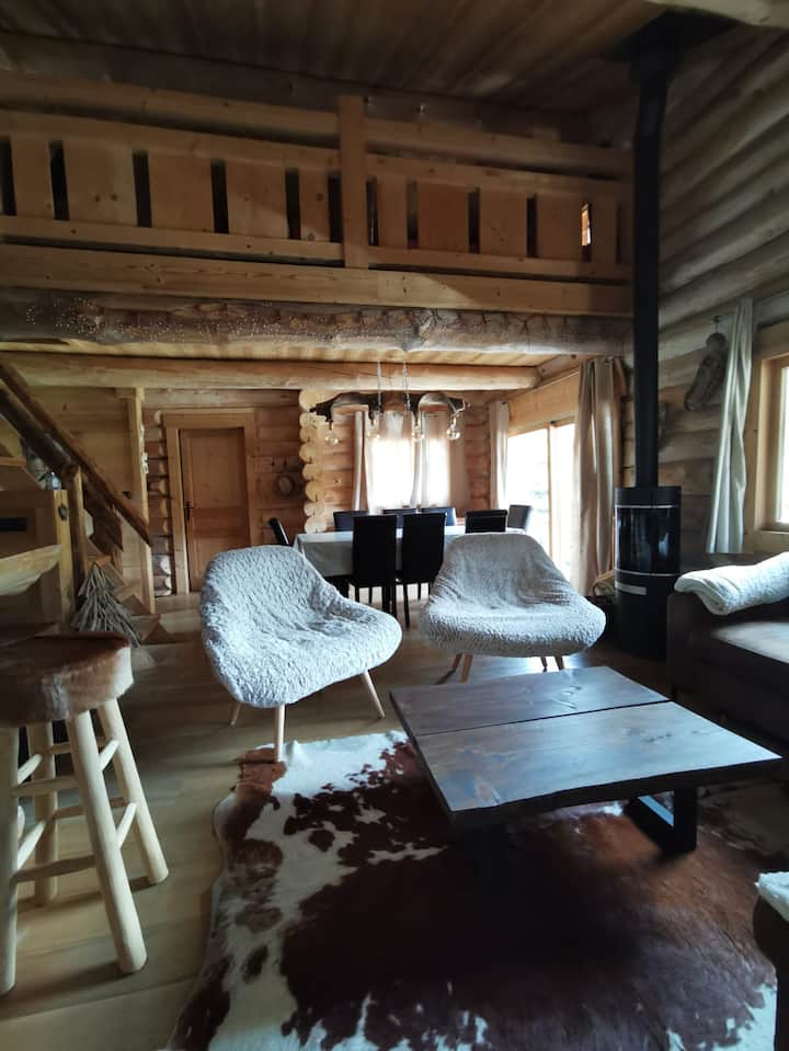 Formiguères Chalet Rondins 135m² Près Station Ski - Formiguères