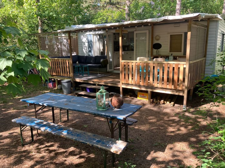 Stacaravan Met Grote Veranda Op Camping Bakkum - Egmond aan Zee