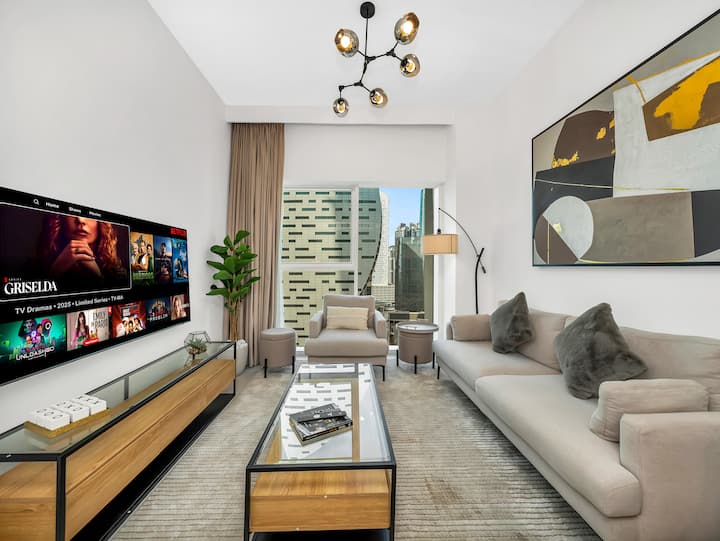 2bed Apt Near Burj Klfa 800m - Metro Infinity Pool - 아랍에미리트