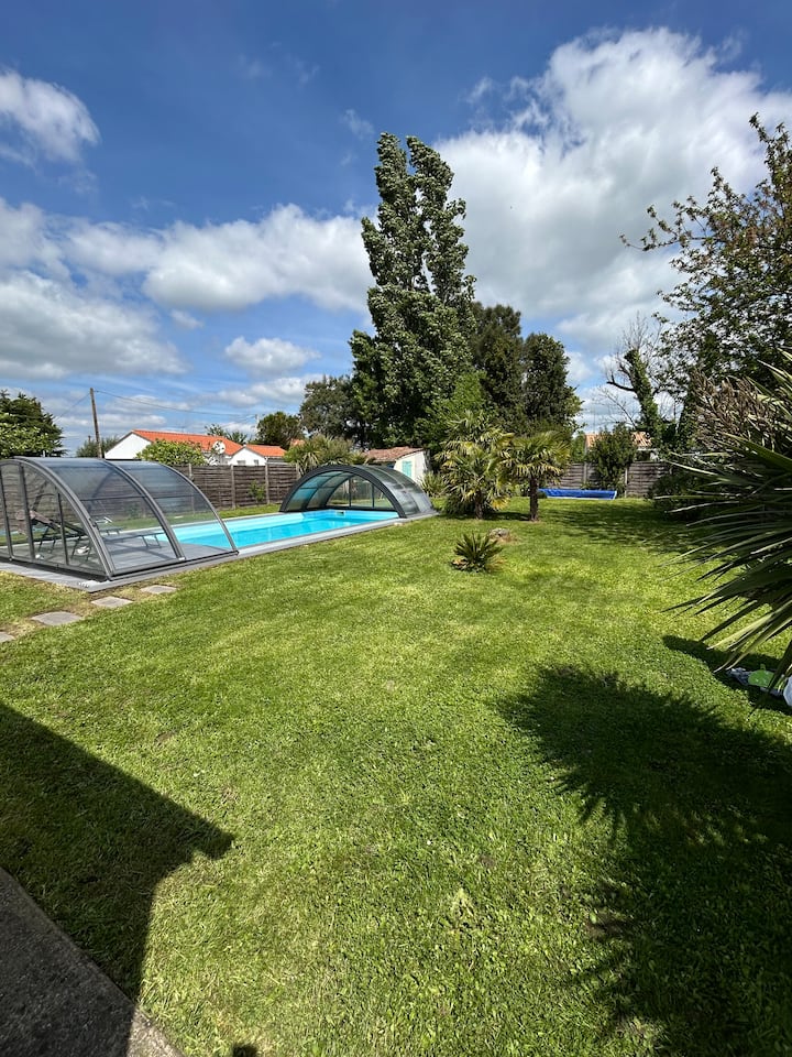 Maison 4-6 Personnes Avec Piscine Privée Couverte - Saint-Vincent-sur-Jard